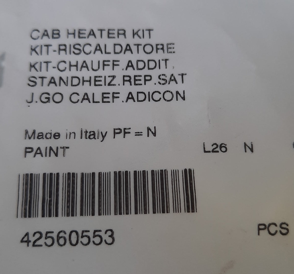 42560553 KIT RISCALDATORE CABINA ANTI GHIACCIO IVECO STRALIS HI WAY ...
