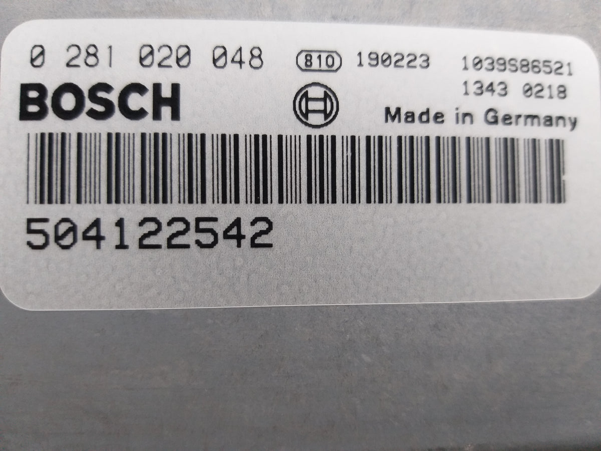 504122542 0281020048 BOSCH CENTRALINA MOTORE ECU IVECO STRALIS TRAKKER ...