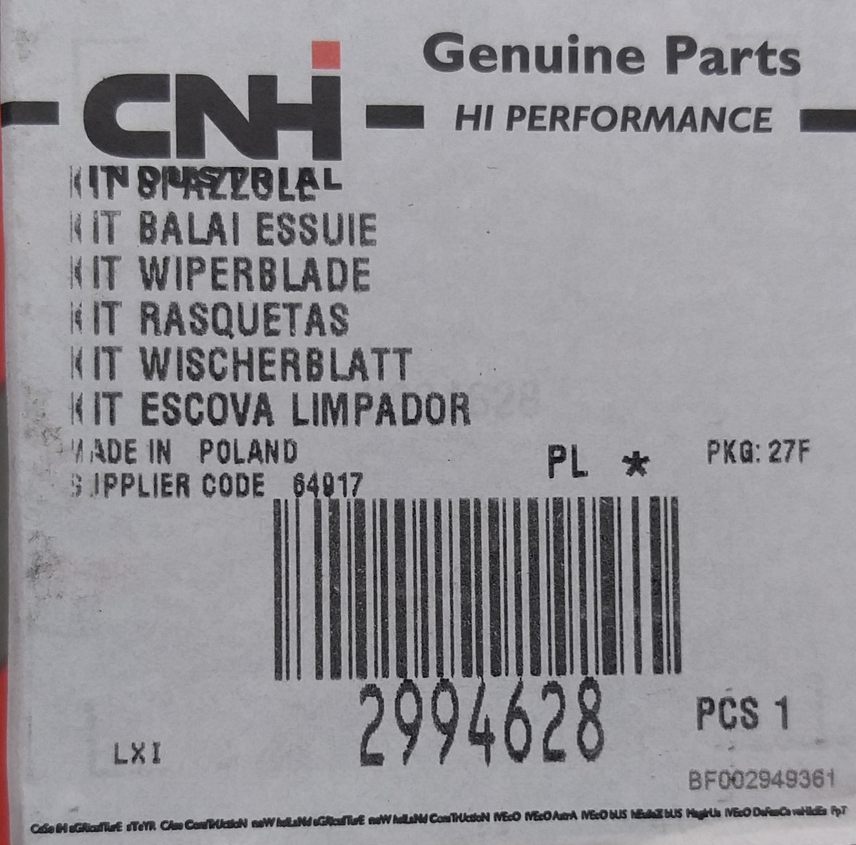 2994628 KIT SPAZZOLE TERGICRISTALLO IVECO STRALIS TRAKKER EUROSTAR ...