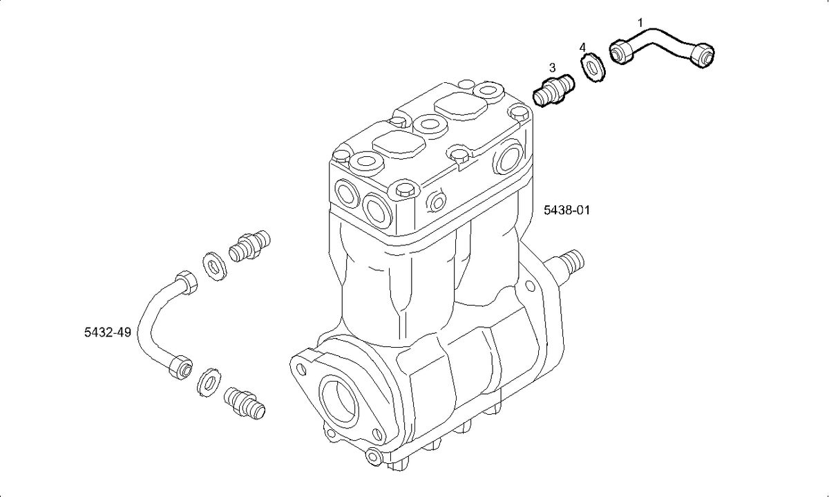 500354904 TUBO ACQUA RAFFREDDAMENTO IVECO STRALIS TRAKKER EUROSTAR EUR ...