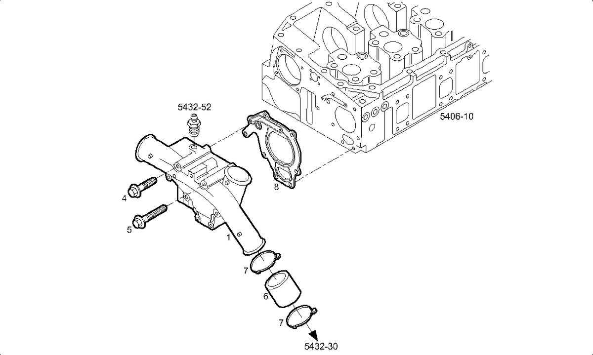5801625918 MANICOTTO ACQUA RAFFREDDAMENTO INTARDER IVECO STRALIS TRAKK ...