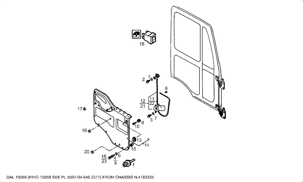 2997196 ALZAVETRO ELETTRICO SINISTRO IVECO STRALIS TRAKKER EUROCARGO ...